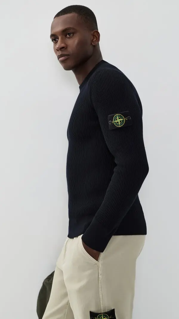 Stone Island Rib Crew Neck Sweater