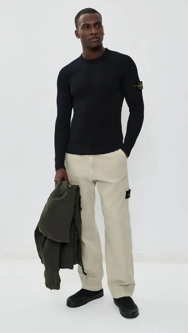 Stone Island Rib Crew Neck Sweater