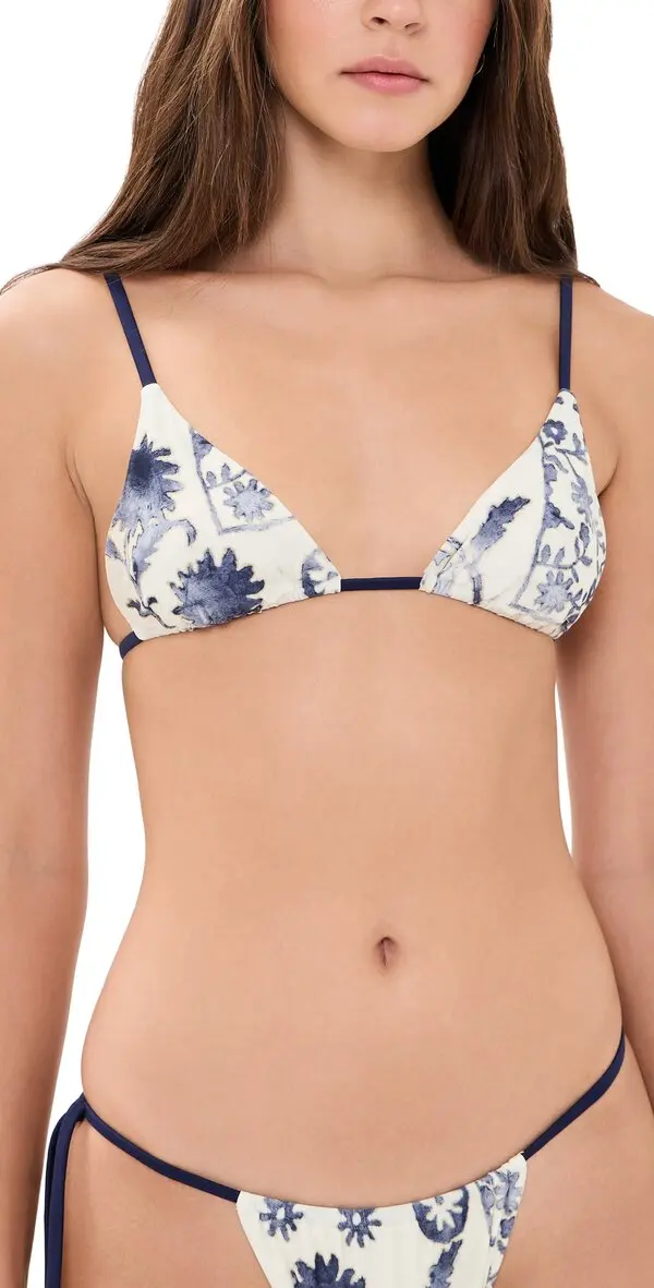 SIR. Phillipa Triangle Bikini Top - Eira Midnight