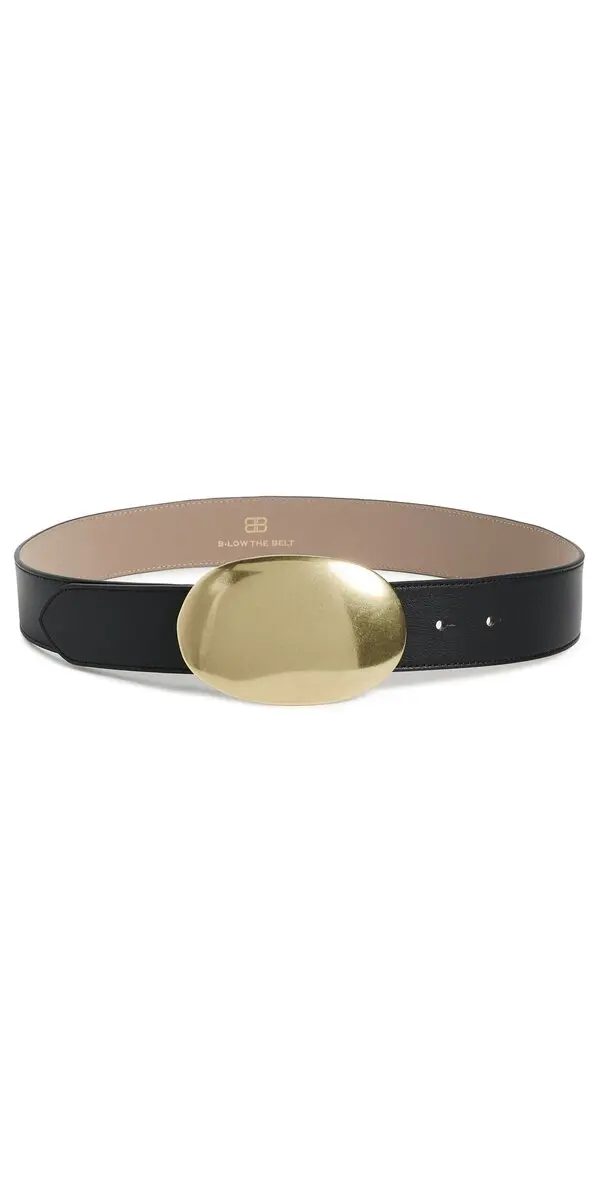 B-low The Belt Myra Leather Belt - Black/brass