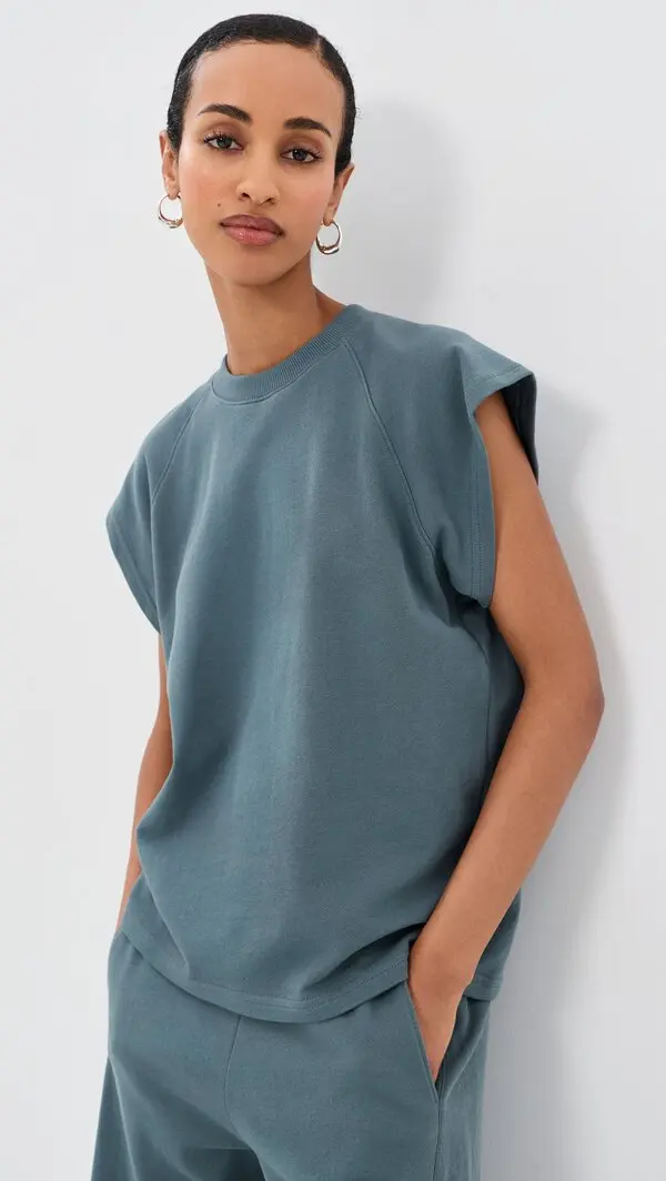 Tibi Lightweight Easy Sweatshirt Top