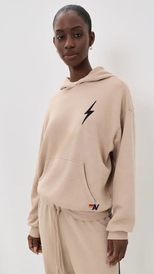 Aviator Nation Relaxed Bolt Stitch Pullover Hoodie