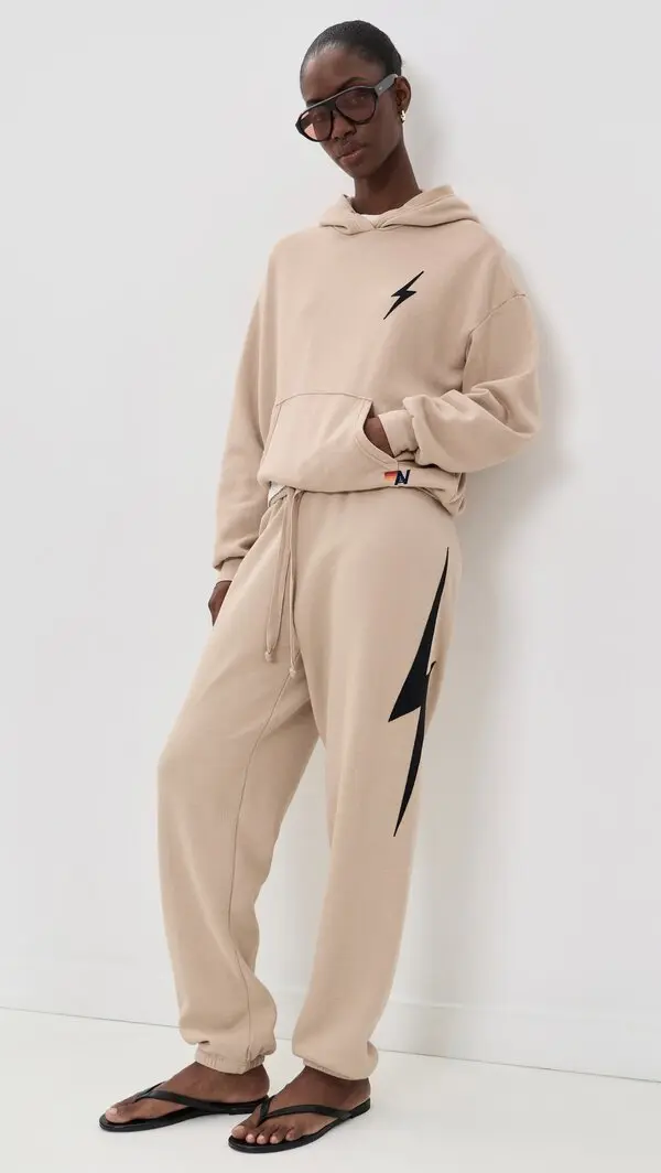 Aviator Nation Relaxed Bolt Stitch Pullover Hoodie
