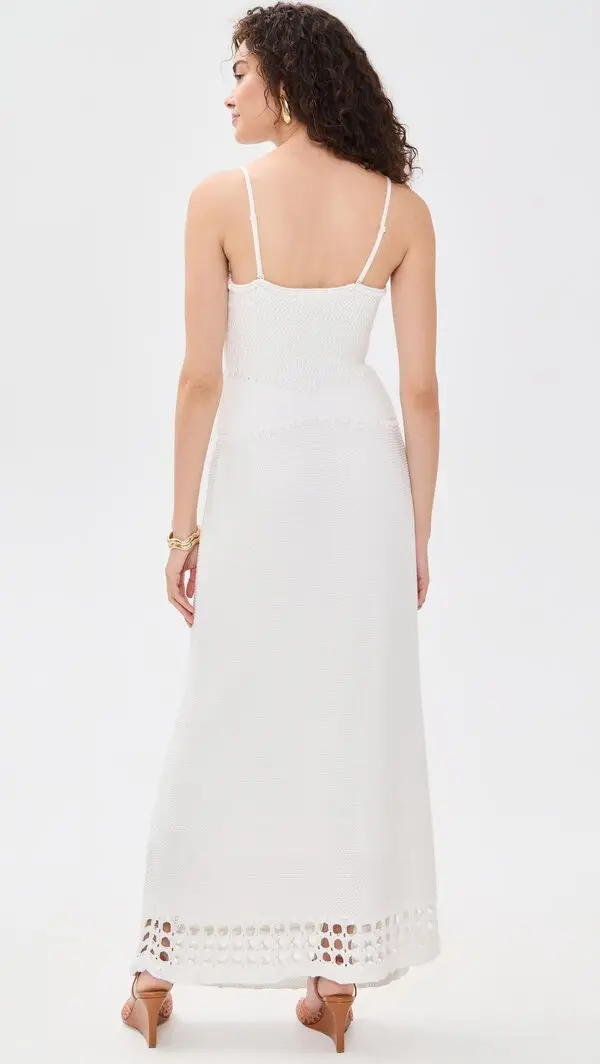 Farm Rio Palm Tree Knit Midi Dress
