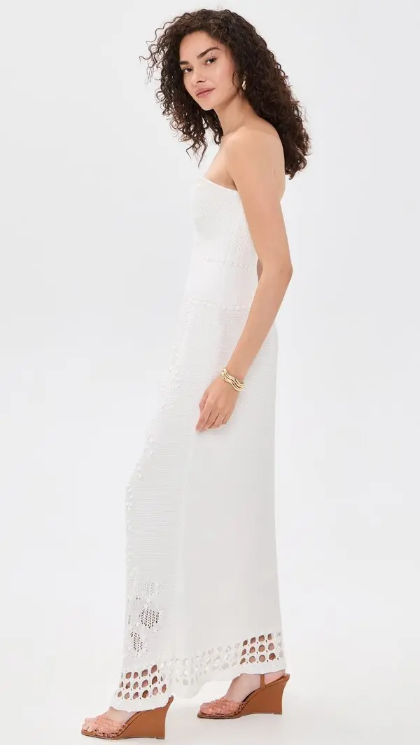 Farm Rio Palm Tree Knit Midi Dress