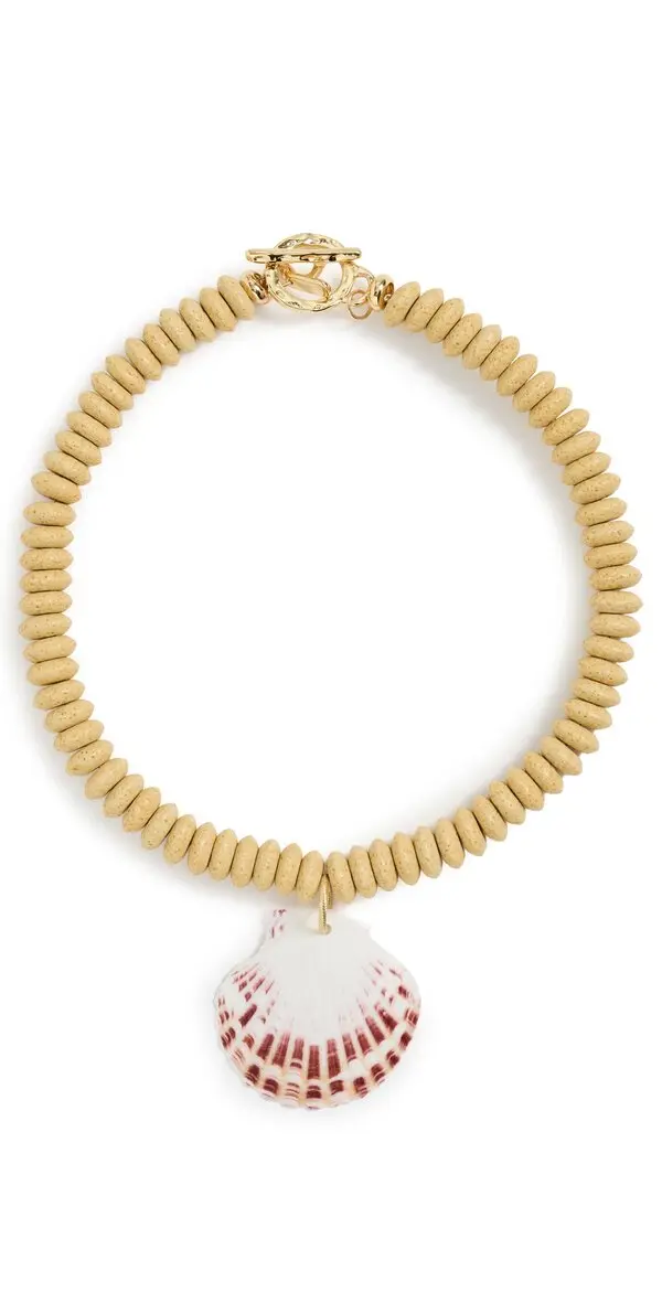 LOGAN TAY Carolina Shell Necklace - Yellow