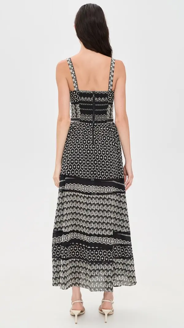 Alice + Olivia Anya Soft Sweetheart Maxi Dress