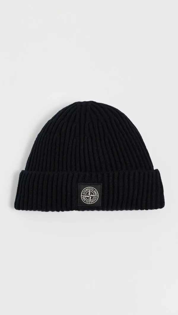 Stone Island Rib Knit Beanie