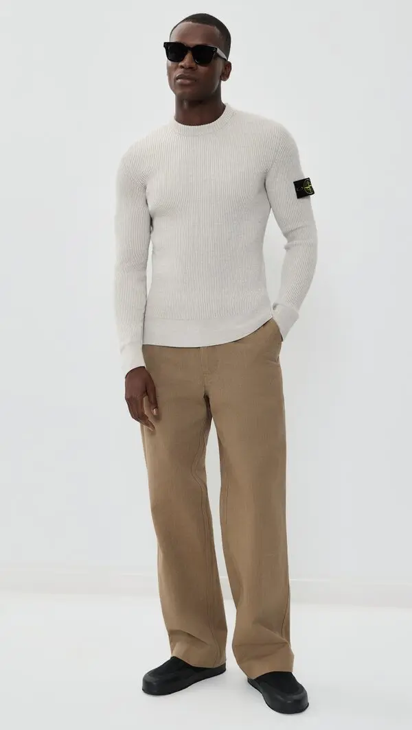 Stone Island Rib Crew Neck Sweater