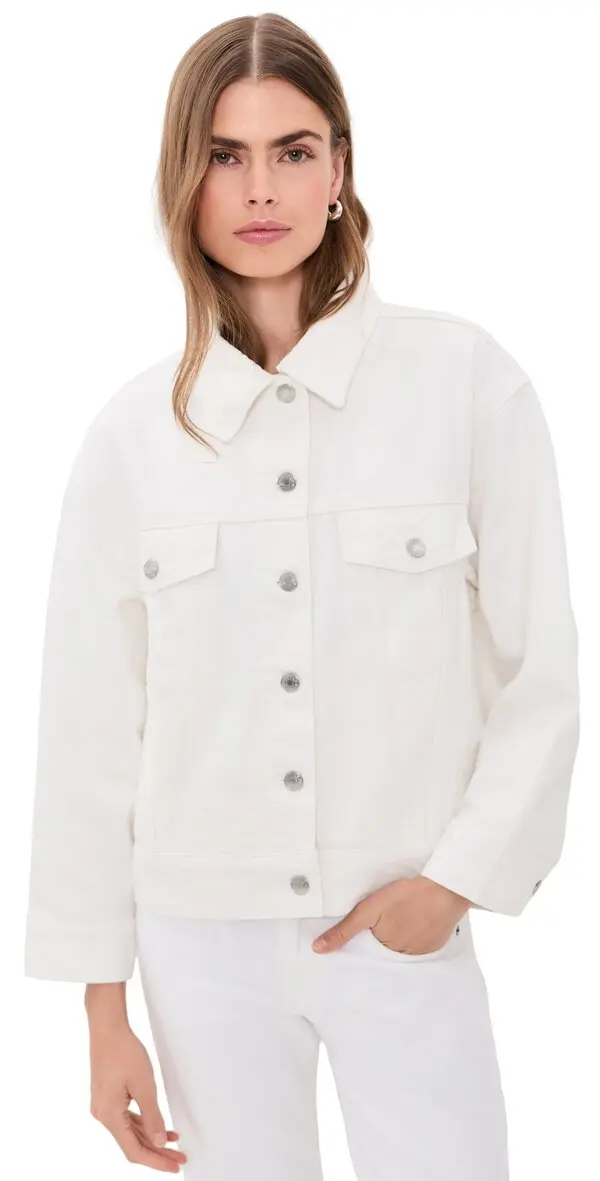 PARKE Oversized Jean Jacket - White