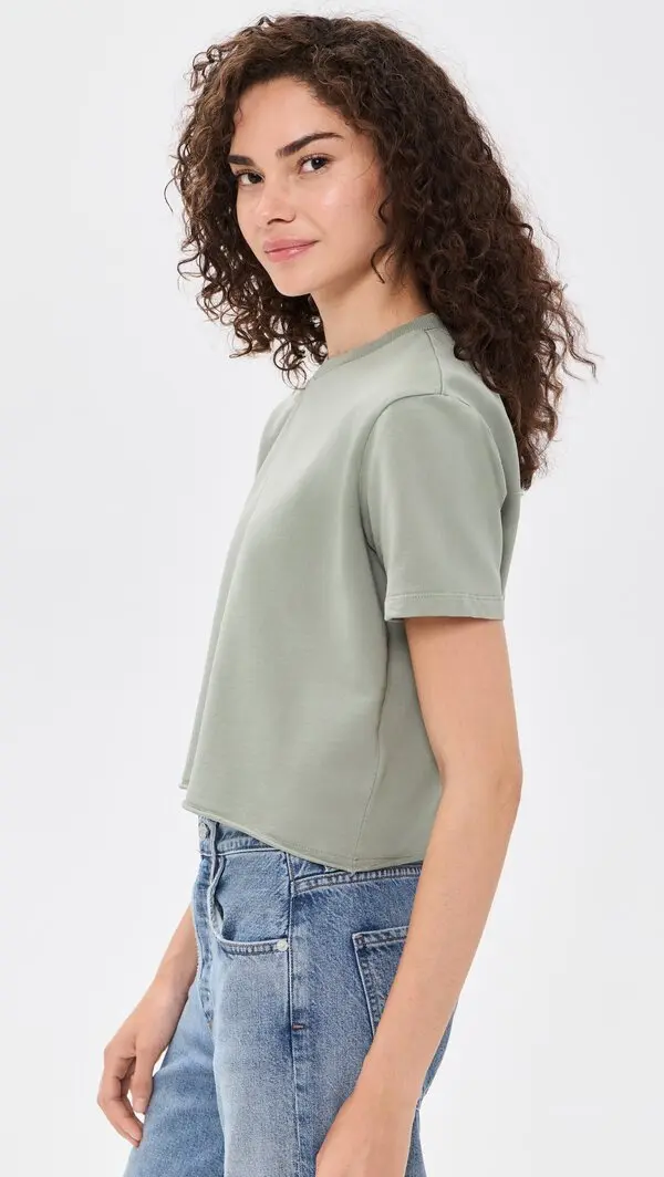 Splendid Palmer Terry Short Sleeve Tee - Eucalyptus
