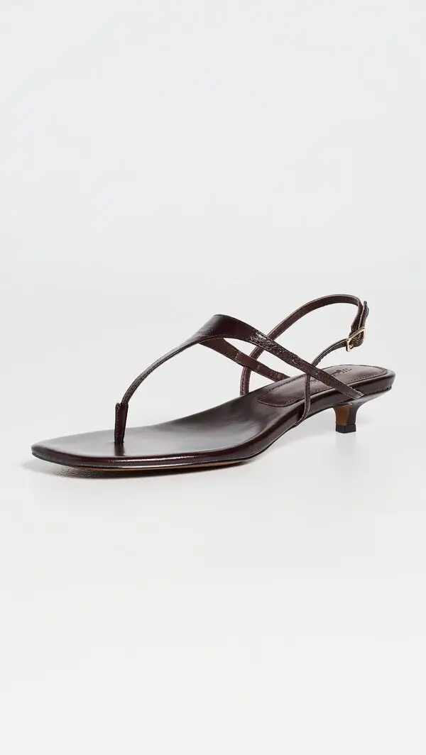 Madewell The Chiara Kitten Heel Slingback Sandals By