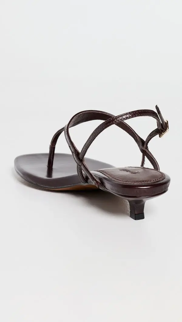 Madewell The Chiara Kitten Heel Slingback Sandals By