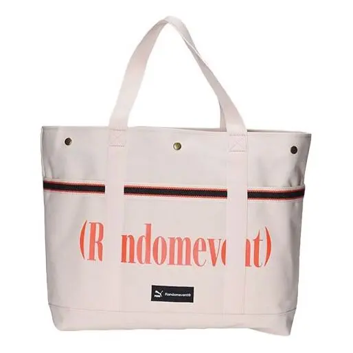 PUMA X Randomevent Tote Bag 'beige Orange - Beige/orange