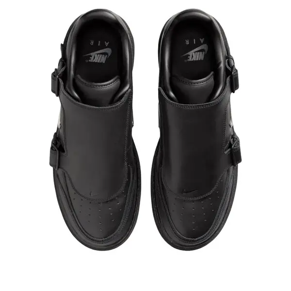 Nike Force 1 Low Luxe 'black - Black/anthracite/metallic Silver