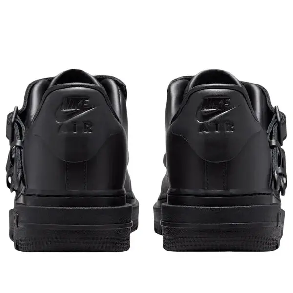 Nike Force 1 Low Luxe 'black - Black/anthracite/metallic Silver