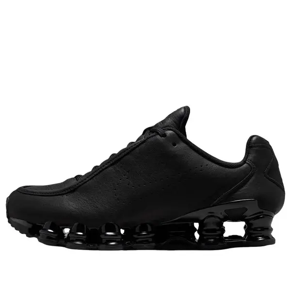 Nike Shox Tl "black Leather - Black/black/black