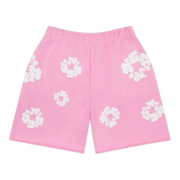 DENIM TEARS Cotton Wreath Sweatshorts - Pink