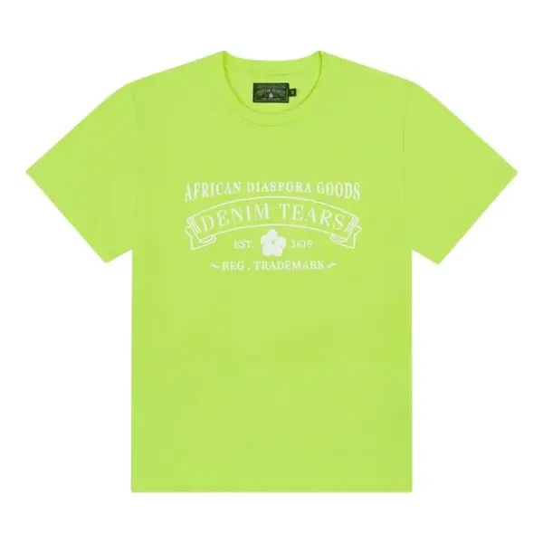 DENIM TEARS Adg T-shirt - Lime