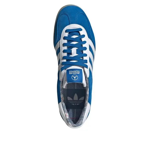 Adidas Mercedes X Gazelle Indoor Amg Petronas F1 Team "blue Bird White Gum - Blue Bird/cloud White/gum