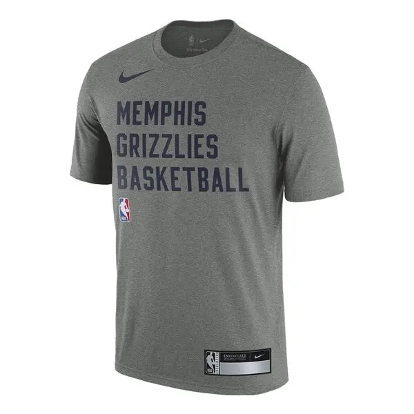 Nike X Nba Memphis Grizzlies Dri-fit Practice T-shirt - Grey