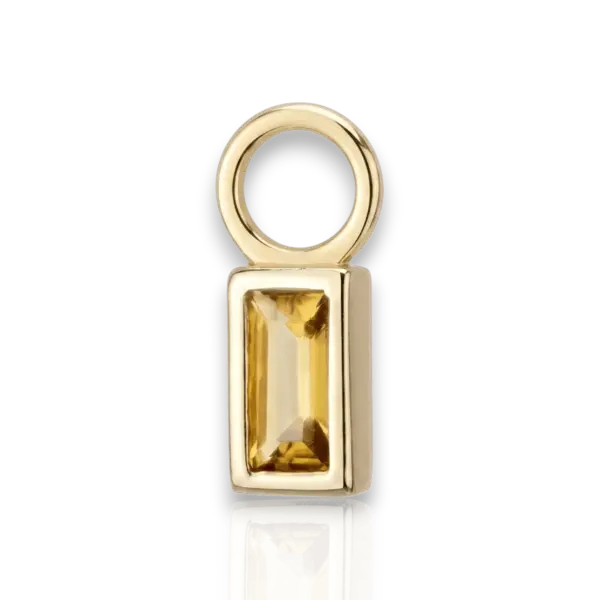 HILLARY ALEXANDRIA Ever Citrine Earring Charm - Gold