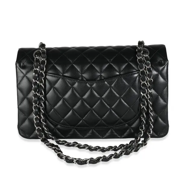 Chanel Quilted Lambskin Classic Double Flap Bag - Black