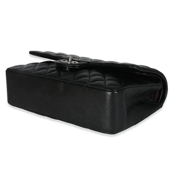 Chanel Quilted Lambskin Classic Double Flap Bag - Black