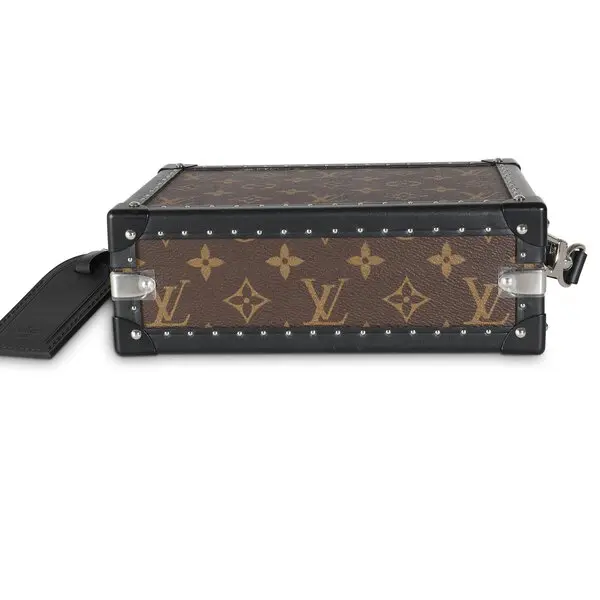 LOUIS VUITTON Monogram Macassar Canvas Clutch Box