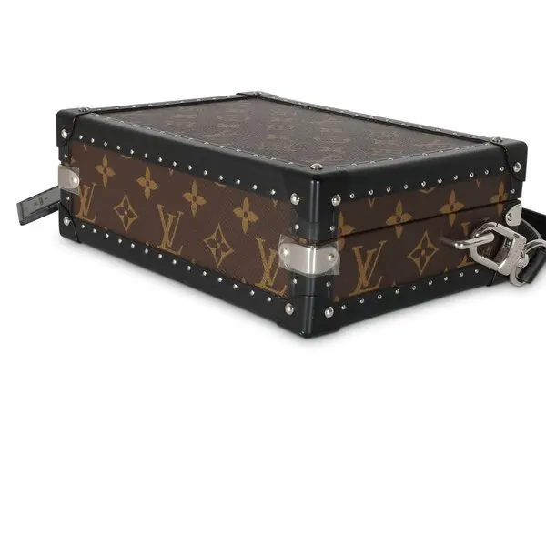 LOUIS VUITTON Monogram Macassar Canvas Clutch Box