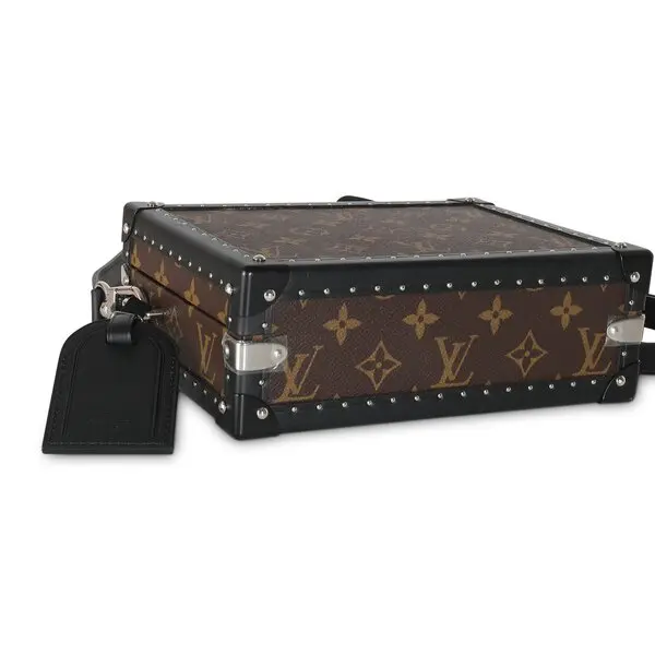 LOUIS VUITTON Monogram Macassar Canvas Clutch Box