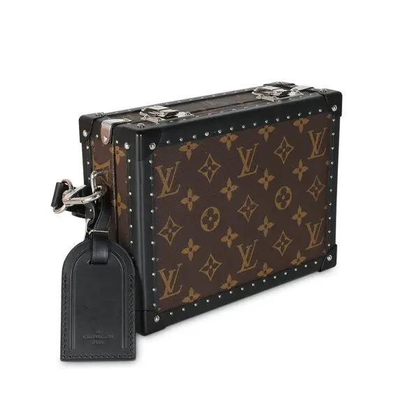 LOUIS VUITTON Monogram Macassar Canvas Clutch Box