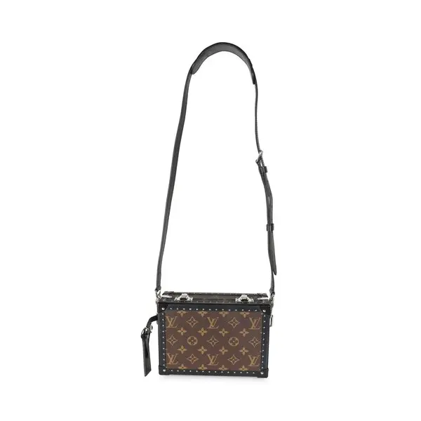 LOUIS VUITTON Monogram Macassar Canvas Clutch Box