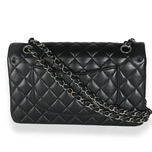 Chanel Quilted Lambskin Classic Double Flap Bag - Black
