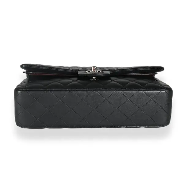 Chanel Quilted Lambskin Classic Double Flap Bag - Black