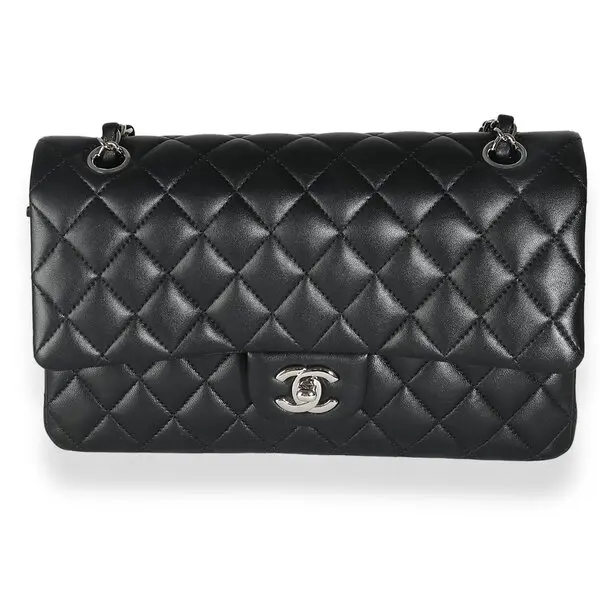 Chanel Quilted Lambskin Classic Double Flap Bag - Black