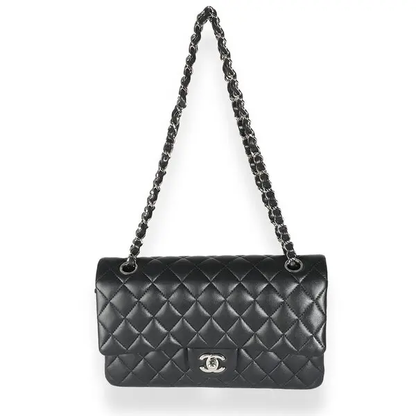 Chanel Quilted Lambskin Classic Double Flap Bag - Black