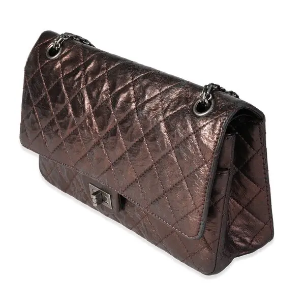 Chanel Bronze Quilted Reissue 2.55 226 Shoulder Bag - Metallic