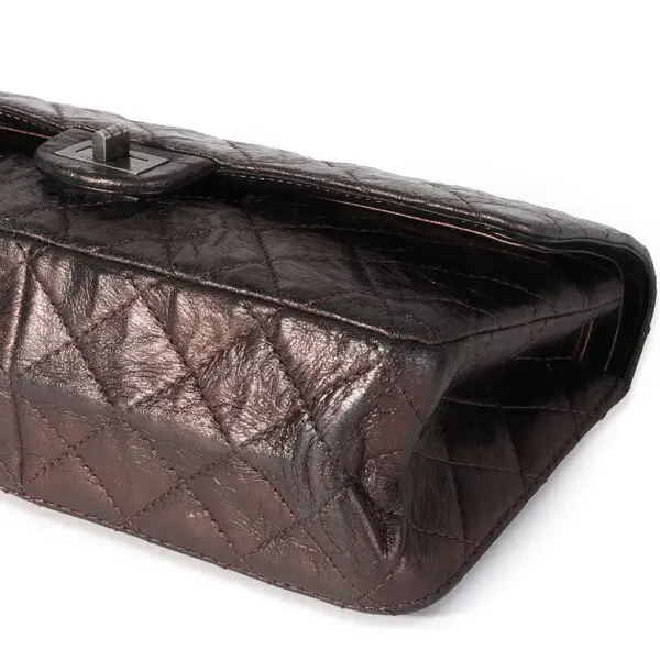 Chanel Bronze Quilted Reissue 2.55 226 Shoulder Bag - Metallic