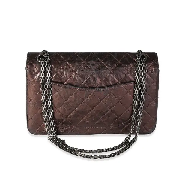 Chanel Bronze Quilted Reissue 2.55 226 Shoulder Bag - Metallic