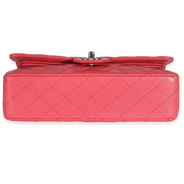 Chanel Quilted Caviar Classic Double Flap Bag - Pink
