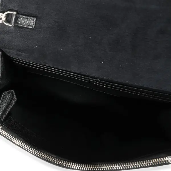 Fendi Vitello Elite & Mink Studded Karlito Chain Wallet