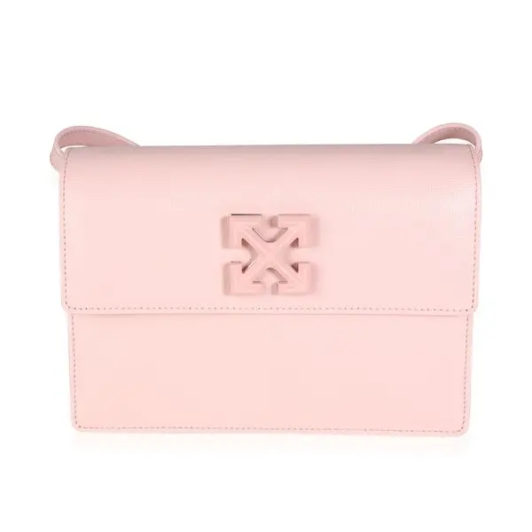 Off-White Saffiano Leather Jitney 2.0 Crossbody Bag - Pink