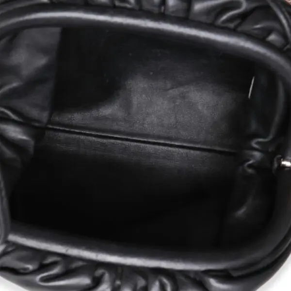 Bottega Veneta Calfskin Pouch Bag - Black