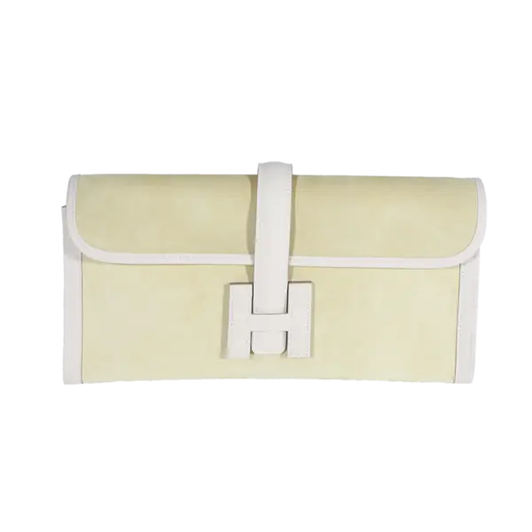 Hermès Jige Elan Clutch - Green