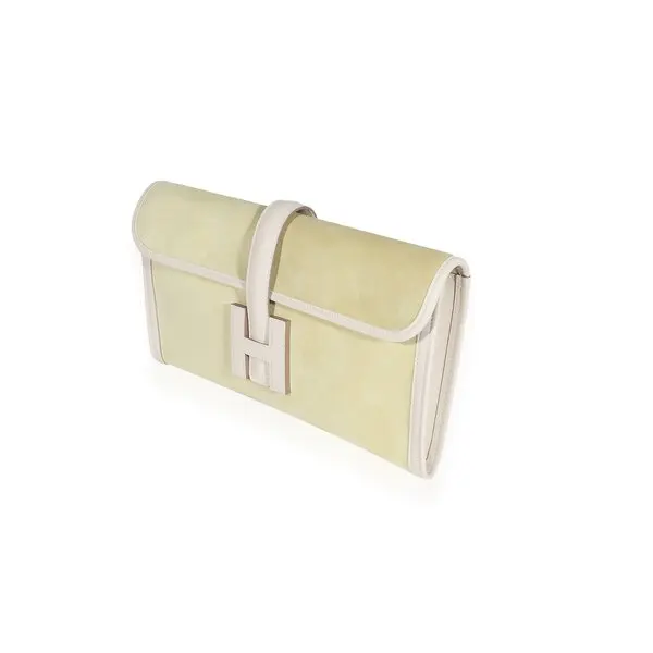 Hermès Jige Elan Clutch - Green