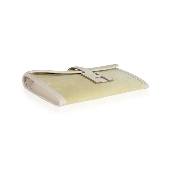 Hermès Jige Elan Clutch - Green