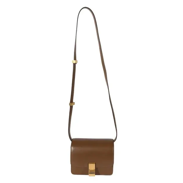 Celine Smooth Leather Box Bag - Brown