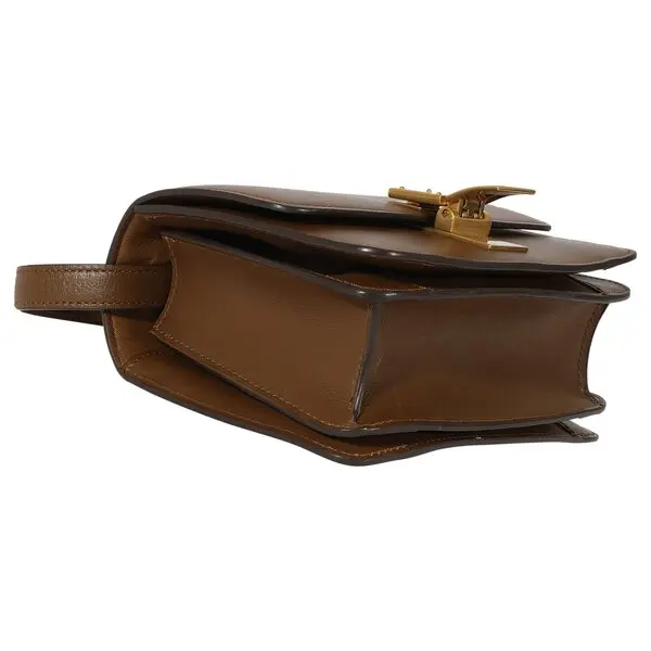 Celine Smooth Leather Box Bag - Brown