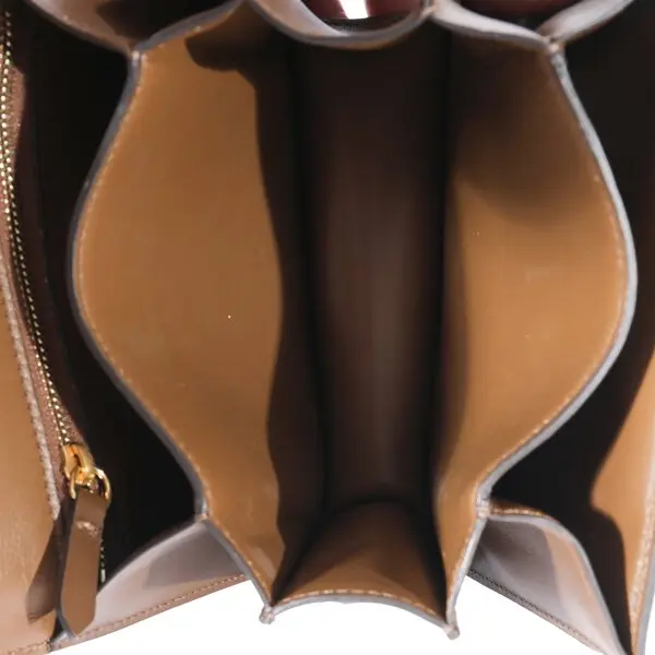 Celine Smooth Leather Box Bag - Brown
